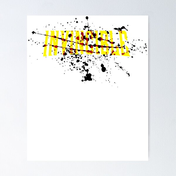 "Invincible Blood Splashes Logo" Poster for Sale by ChristopherLeza ...