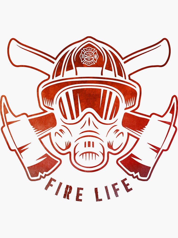 "Fire Life " Sticker for Sale by preteeshirts | Redbubble