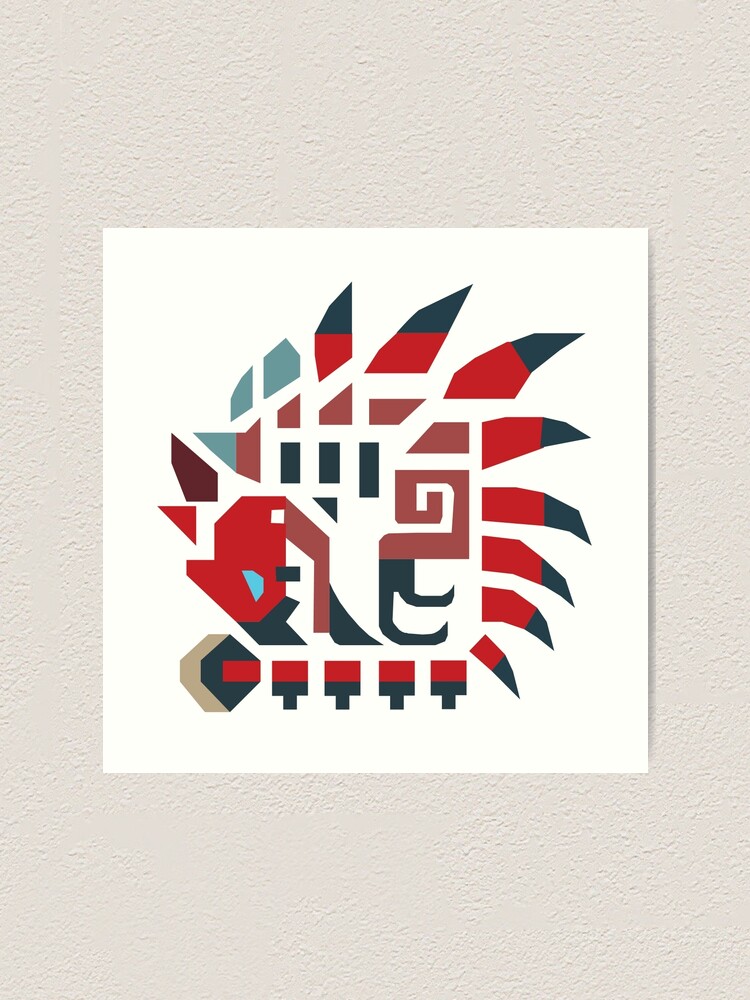 "Rathalos Monster Hunter Symbol Design" Art Print for Sale by niymi ...