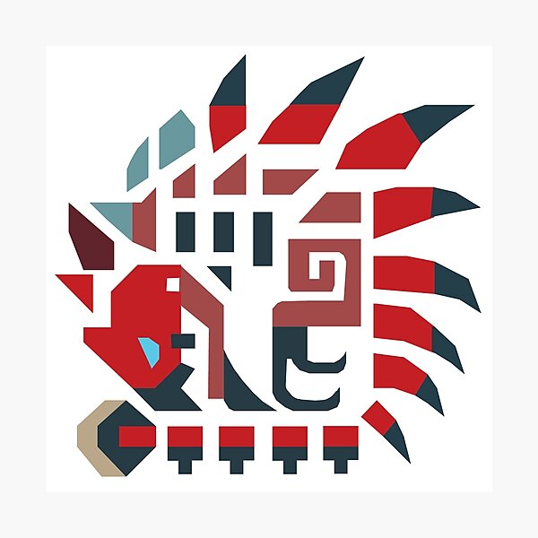 "Rathalos Monster Hunter Symbol Design" Photographic Print for Sale by ...