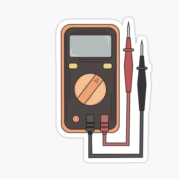 "Multimeter / Multitester " Sticker for Sale by Mandy Ferrer | Redbubble