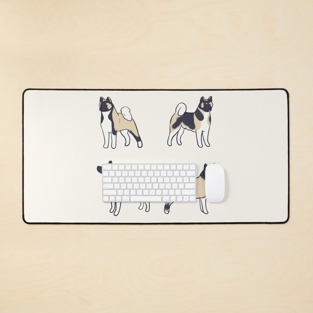 " american akita pack " Sticker for Sale by Mayarart | Redbubble