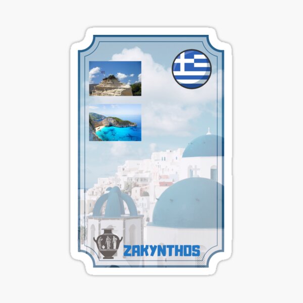"Zakynthos" Sticker for Sale by I-TimeCrafted | Redbubble