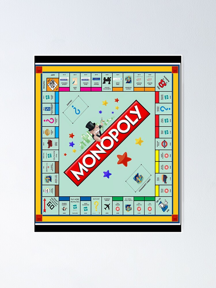 "Monopoly Board Game " Poster for Sale by Roseaskey | Redbubble