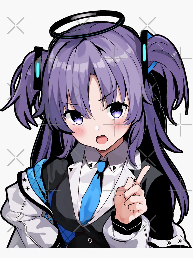 "Yuuka blue archive stickers Hayase Yuuka decals blue archive shirt ...