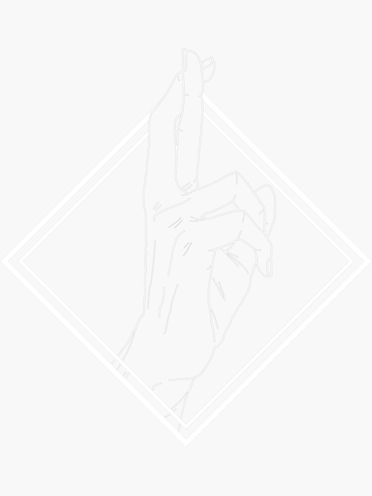 "jjk hand symbole" Sticker for Sale by Major ⭐ ⭐ ⭐ ⭐ ⭐ | Redbubble