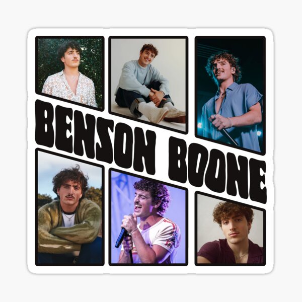 "Benson Boone Tour" Sticker for Sale by Solomonturb | Redbubble