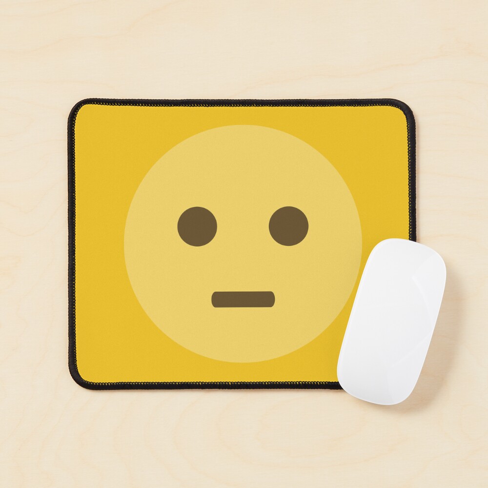 "Neutral Face Emoji" Sticker for Sale by patternsbyposh | Redbubble