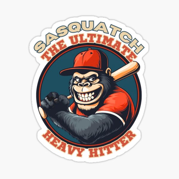 "Sasquatch the Ultimate Heavy Hitter" Sticker for Sale by shellkie ...