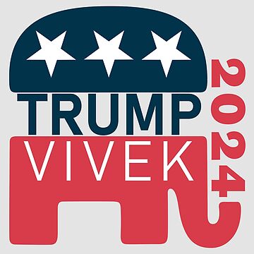 "Trump-Vivek 2024" Sticker for Sale by Decatin | Redbubble