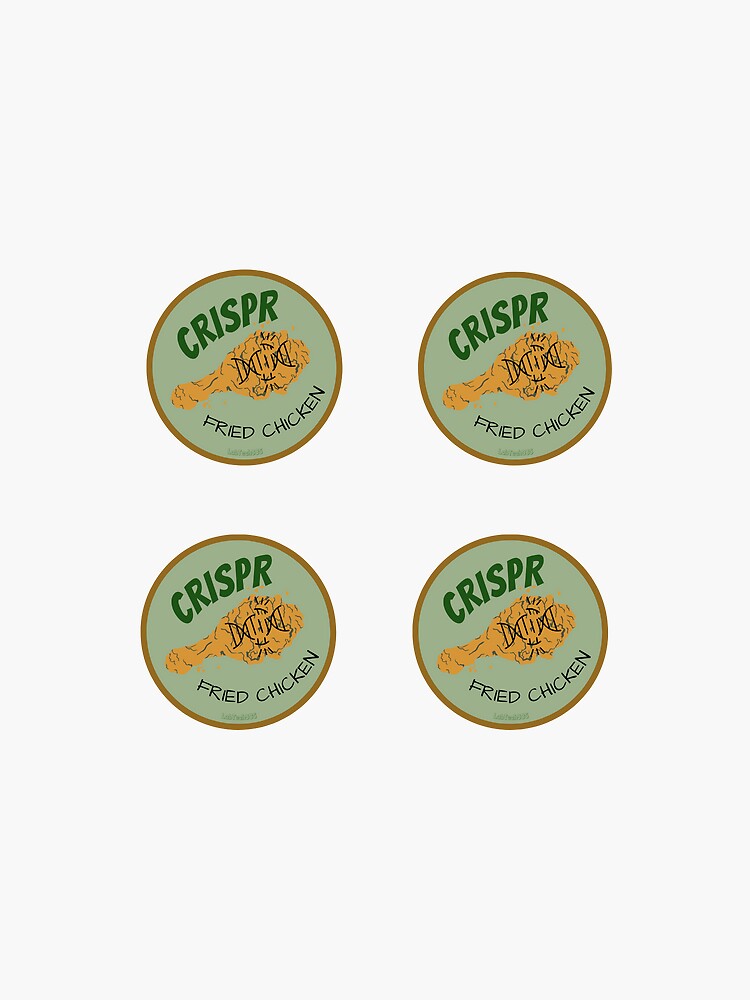 "CRISPR fried chicken sticker set" Sticker for Sale by LabTech985 ...