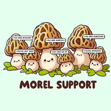 "Morel Support" Sticker for Sale by Vkinsify | Redbubble