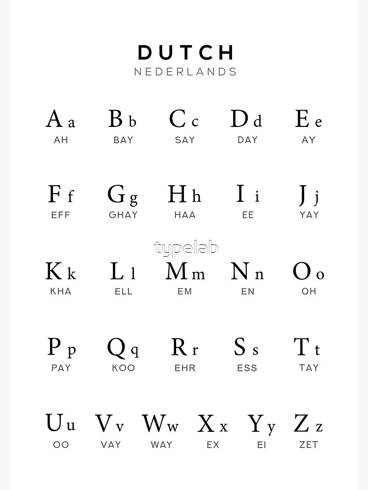 Dutch Alphabet Symbols Sint Maarten Dutch Font Graphic By Fromporto
