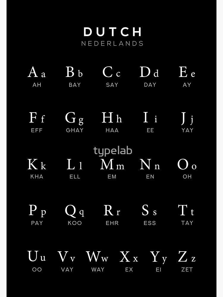 Dutch Alphabet Dutch Alphabet Reversible Board With Lowercase Letters
