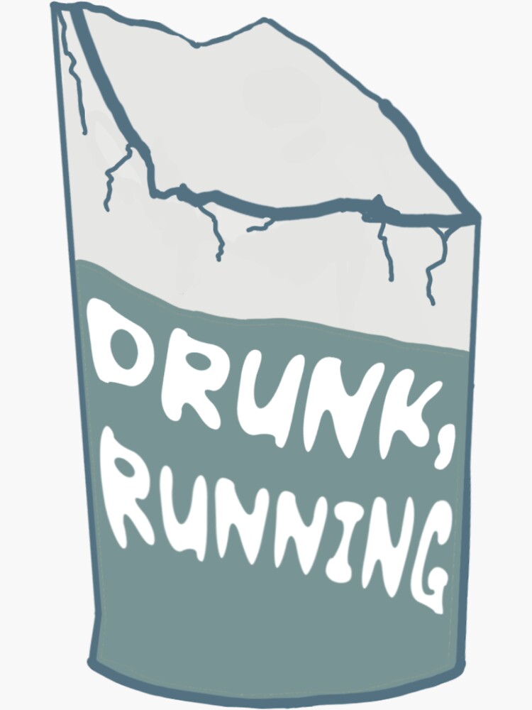 "Drunk, Running Lizzy Mcalpine" Sticker for Sale by TysDoodles | Redbubble