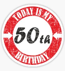 50th Birthday: Stickers | Redbubble