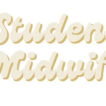 "Student Midwife 2" Sticker for Sale by charliesangels | Redbubble