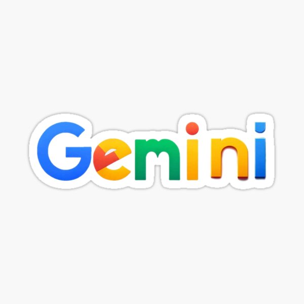 "Google Gemini AI models" Sticker for Sale by developerfriday | Redbubble