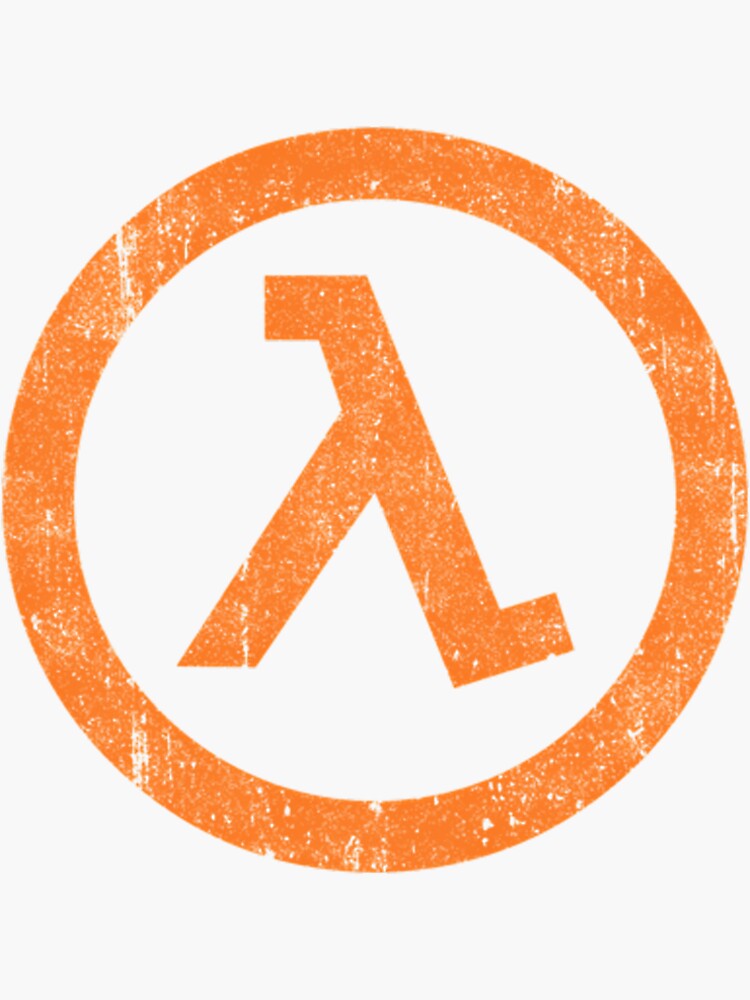 "Half Life Lambda Symbol" Sticker for Sale by AnoukHamon | Redbubble
