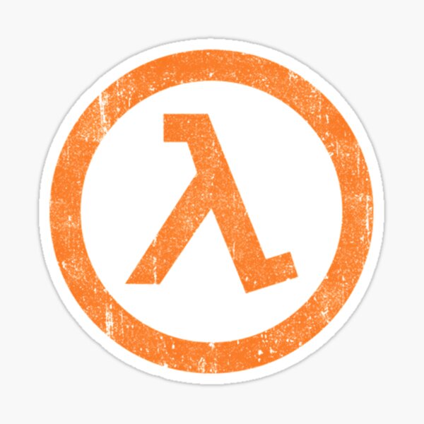 "Half Life Lambda Symbol" Sticker for Sale by AnoukHamon | Redbubble