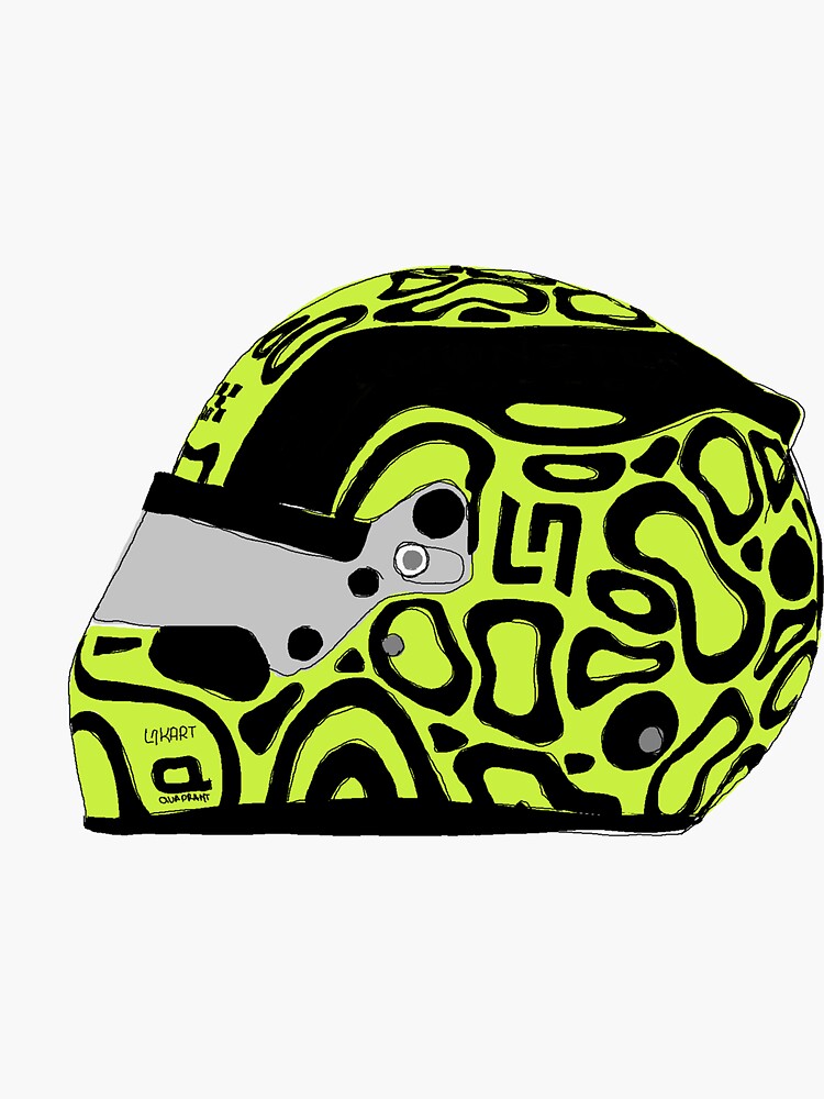 "Lando Norris Helmet " Sticker for Sale by Sydney333 | Redbubble