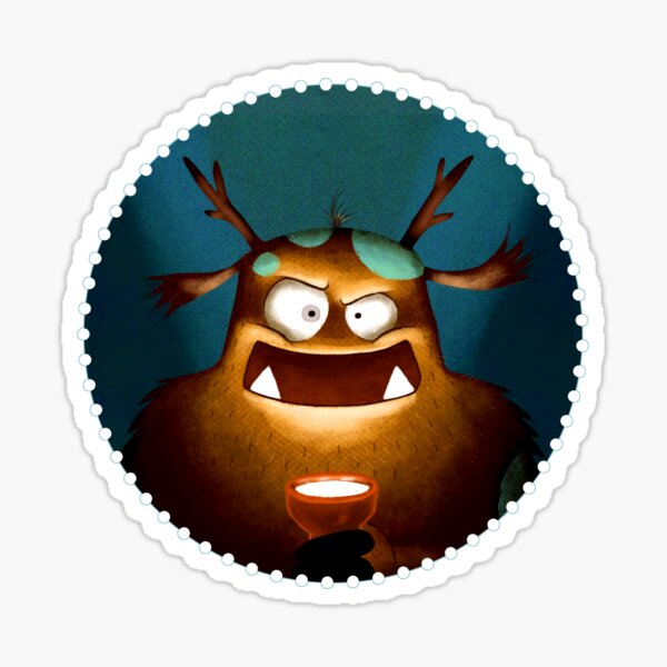 "BUH! monster" Sticker for Sale by KerstinSchoene | Redbubble