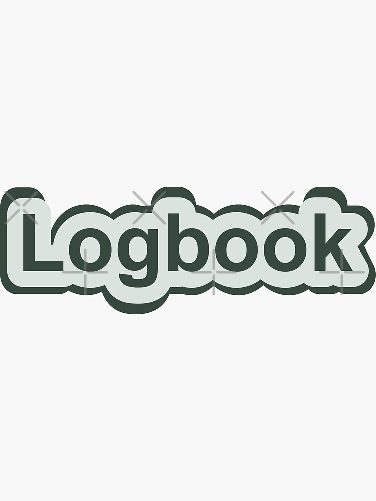 "Logbook v.4" Sticker for Sale by Edxgar | Redbubble