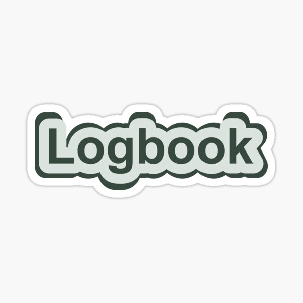 "Logbook v.4" Sticker for Sale by Edxgar | Redbubble