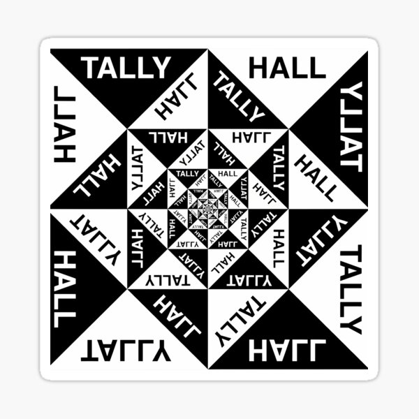 "Tally Hall Black And White " Sticker for Sale by Astriartin | Redbubble