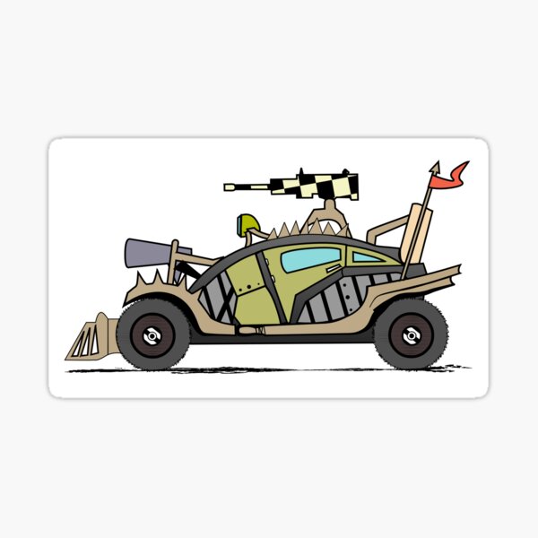 "Mad Max Furiosa CAR" Sticker for Sale by SAGARVECTORART | Redbubble