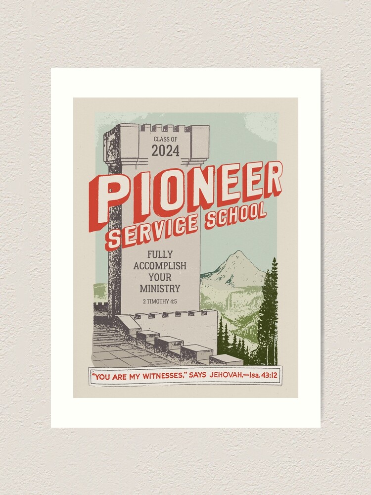 "Pioneer Service School 2024 (Vintage Watchtower)" Art Print for Sale ...