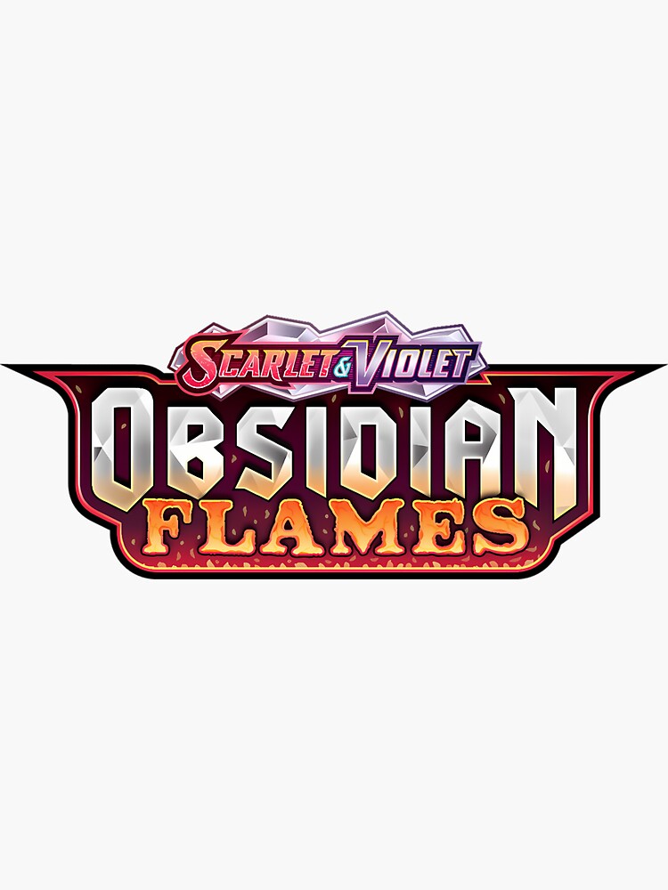 "Obsidian Flames Logo" Sticker for Sale by JeanGoff | Redbubble