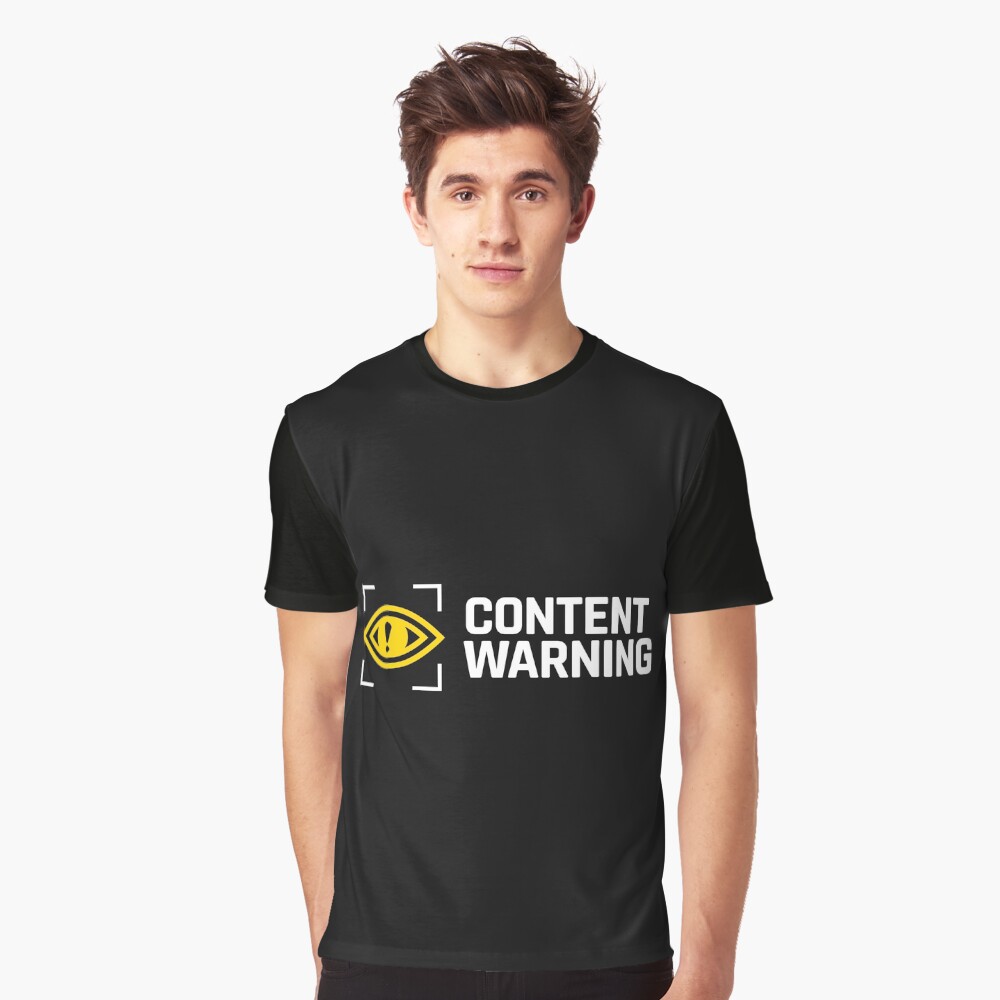 "Content warning logo" Sticker for Sale by Skeevy | Redbubble