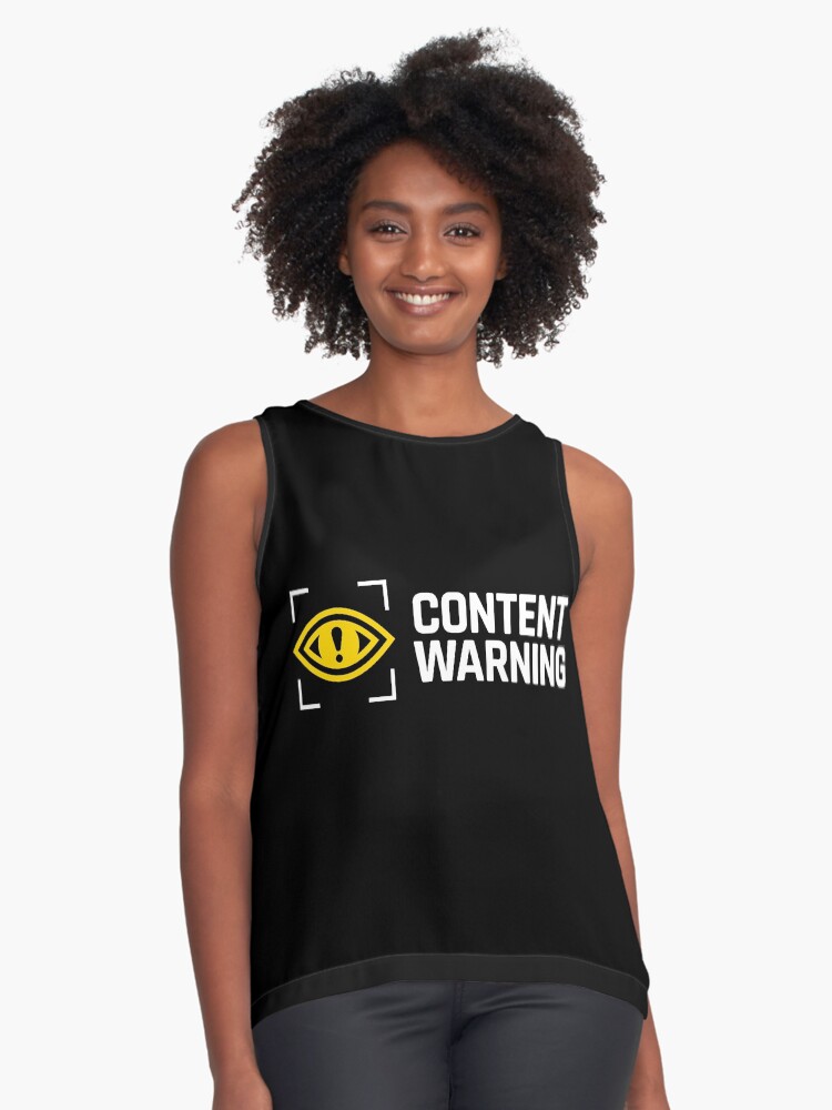 "Content warning logo" Sticker for Sale by Skeevy | Redbubble