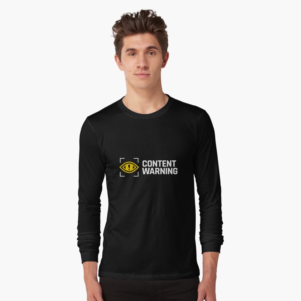 "Content warning logo" Sticker for Sale by Skeevy | Redbubble