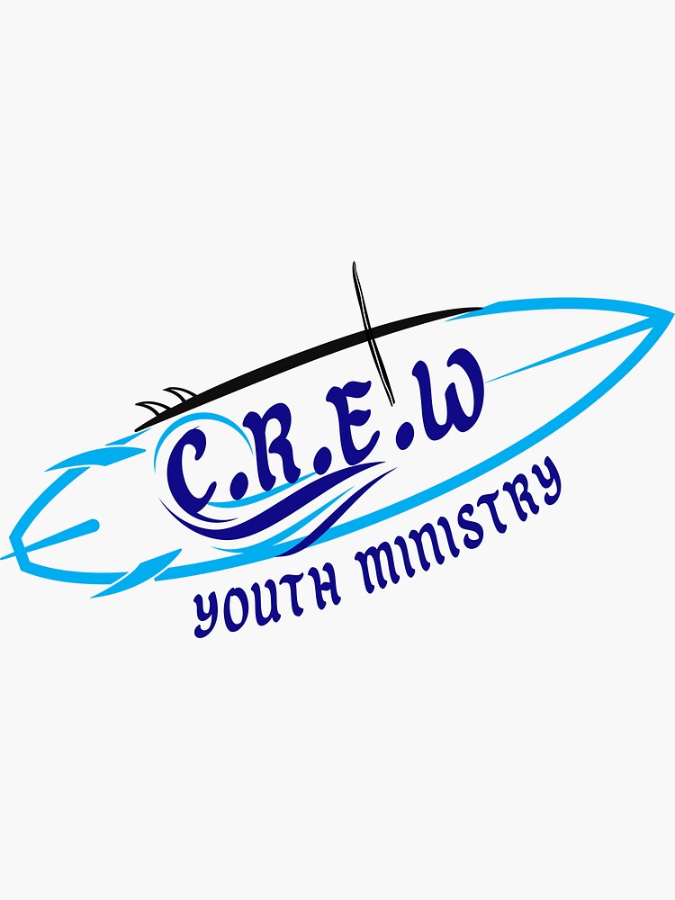 "Crew Youth Ministry Official Logo" Sticker for Sale by Crew-YMin ...