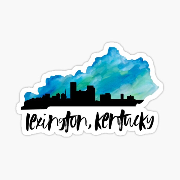"Lexington Skyline" Sticker for Sale by Lexletteringky | Redbubble