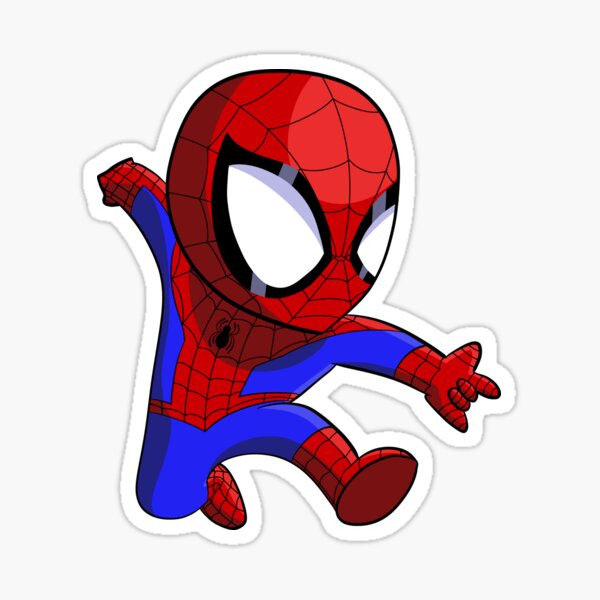 "Spidey Chibi" Sticker for Sale by Junstable | Redbubble