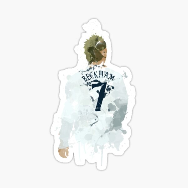 "David Beckham England Captain Art" Sticker for Sale by FootballArcade ...