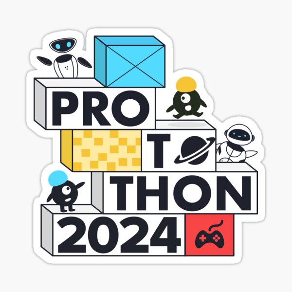 "Protothon 2024 Wordmark" Sticker for Sale by DubsTech | Redbubble
