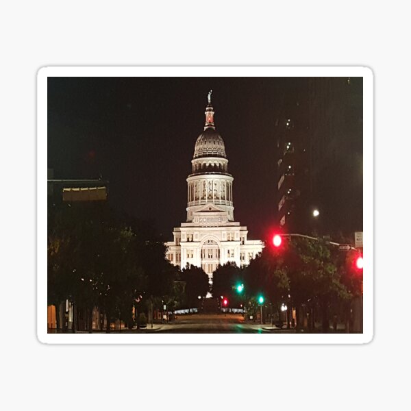 "Austin: Texas State Capital" Sticker by kevinwmclain | Redbubble