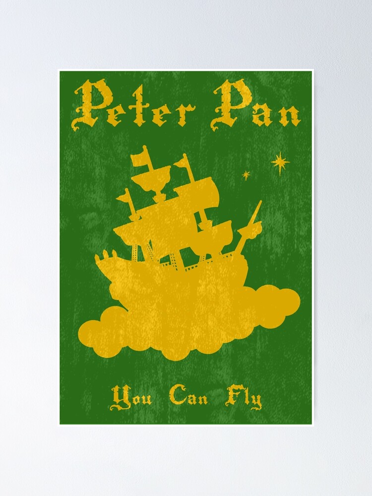 "Peter Pan Minimalist Poster" Poster by RueschCreative | Redbubble