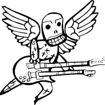 "Guitar Hero 3 - Loading Screen Skull" Sticker for Sale by ShopDesignBR ...