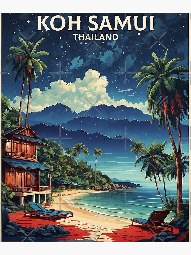 "Koh Samui Thailand Vintage Travel Tourism " Poster for Sale by ...