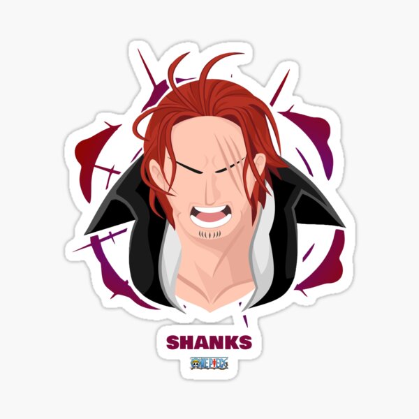 "One Piece Shanks" Sticker for Sale by kobmamba | Redbubble