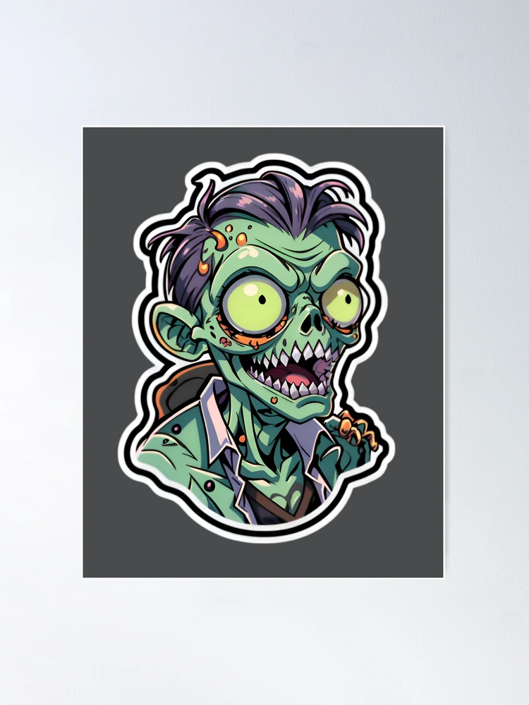 Zombie Face Cartoon
