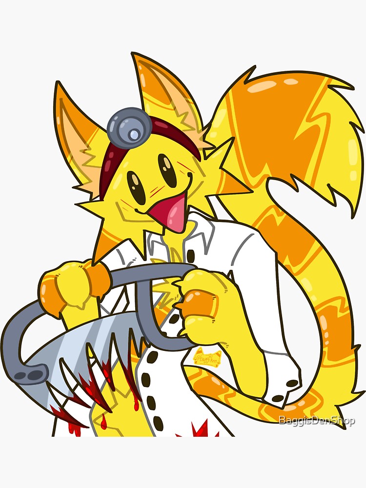 "Dr.RETRO Regretevator" Sticker for Sale by BaggisDenShop | Redbubble