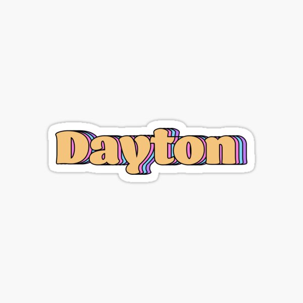 "Dayton Sticker" Sticker for Sale by magfrench | Redbubble