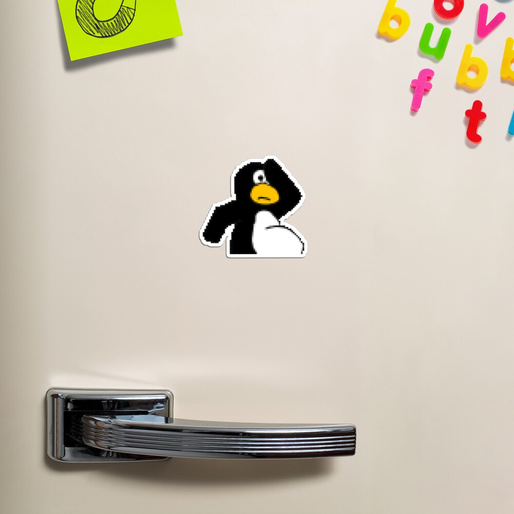 "Tux Paint Facepalm" Sticker for Sale by TuxPaint | Redbubble