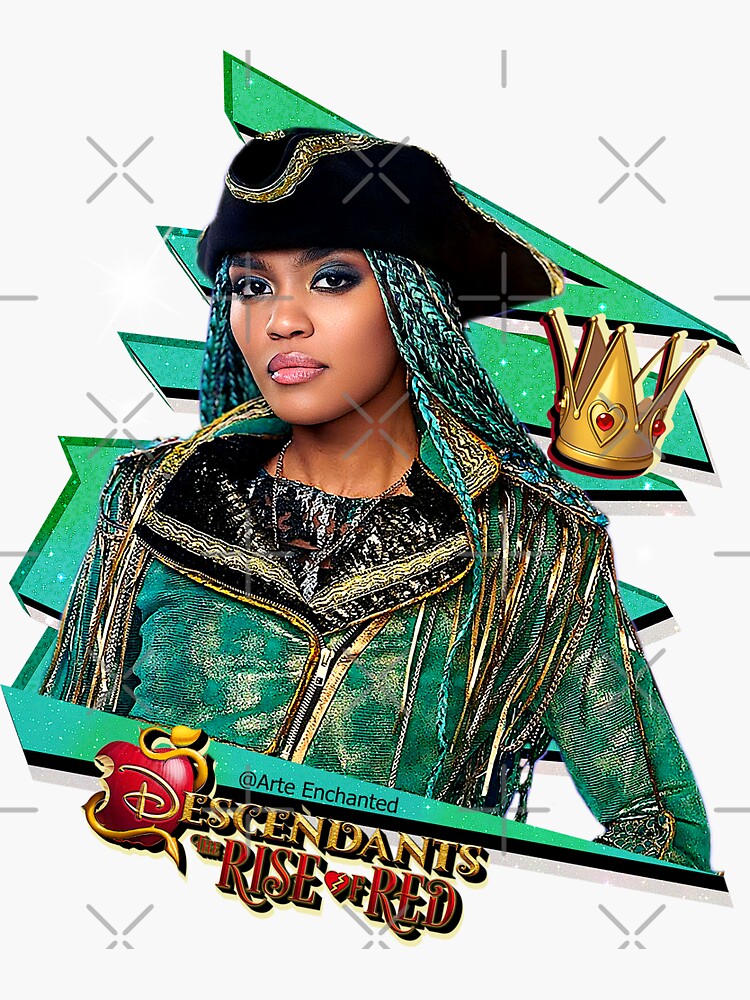 "Uma - Descendants 4 The Rise of Red " Sticker for Sale by Arte ...